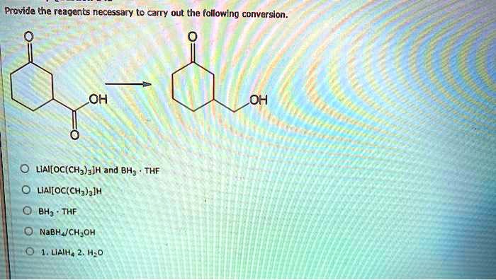 SOLVED: Provide the reagents necessary to carry out the following ...