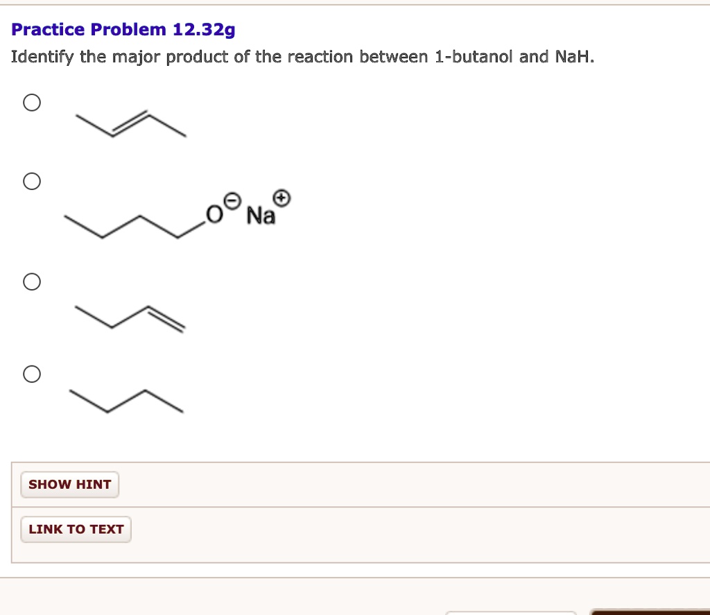 practice problem 1232g identify the major product of the reaction ...