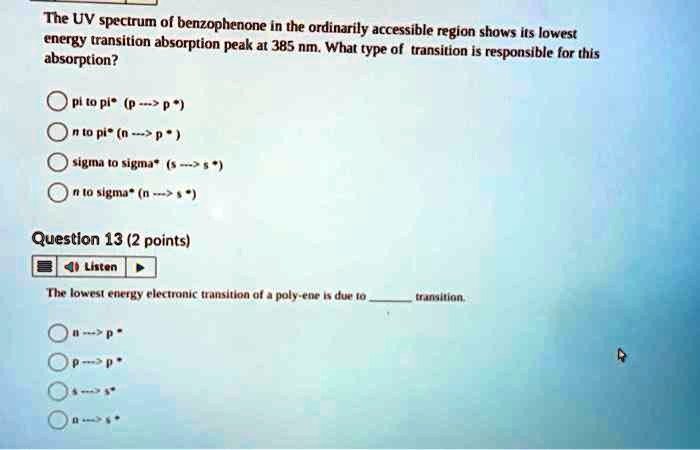 The UV spectrum of benzophenone in the ordinarily accessible region ...