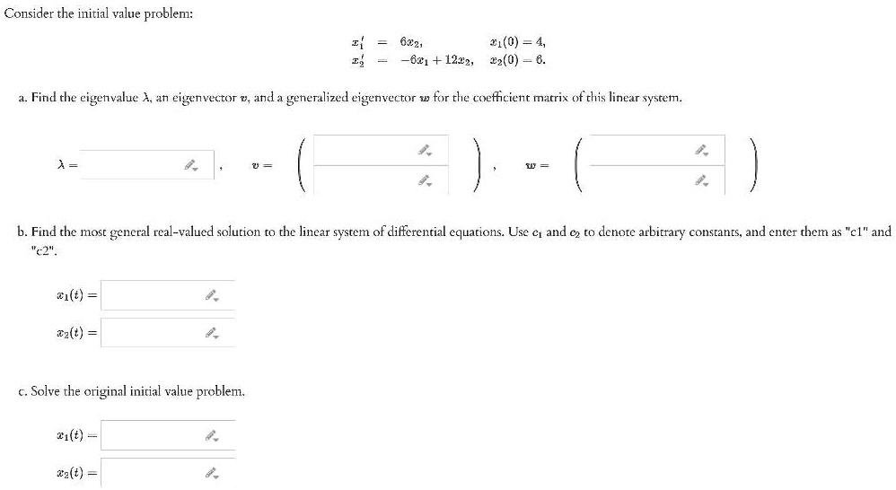 Solvedconsider The Initial Value Problem 632 810 4 321 1222 22 2123