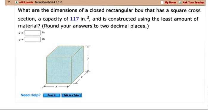 7. -10.5 points TanApCalcBr10 4.5.010. My Notes Ask Your Teacher What ...