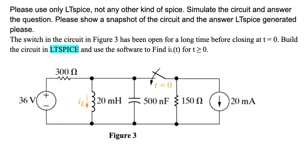 Solved Please Use Only Ltspice Not Any Other Kind Of Spice Simulate