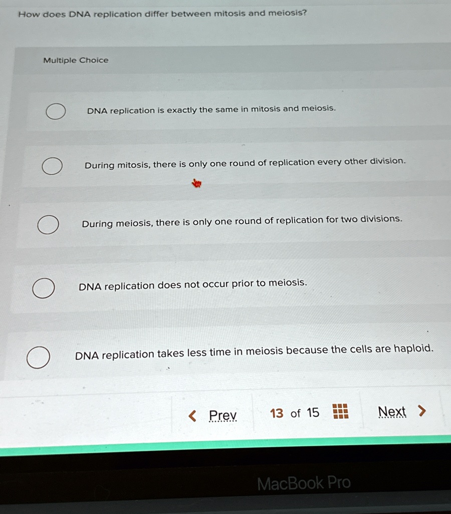 how does dna replication differ between mitosis and meiosis multiple ...