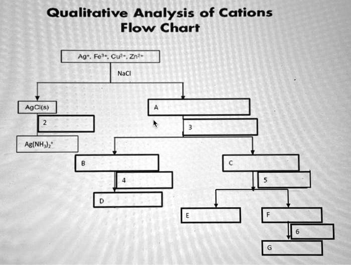 SOLVED: Qualitative Analysis of Cations Flow Chart Ag". Fo " , Cu - Zn ...