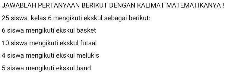 SOLVED: buatlah diagram lingkaran dalam bentuk persen! kak tolong y ... SOLVED: buatlah diagram lingkaran dalam bentuk persen! kak tolong y ...