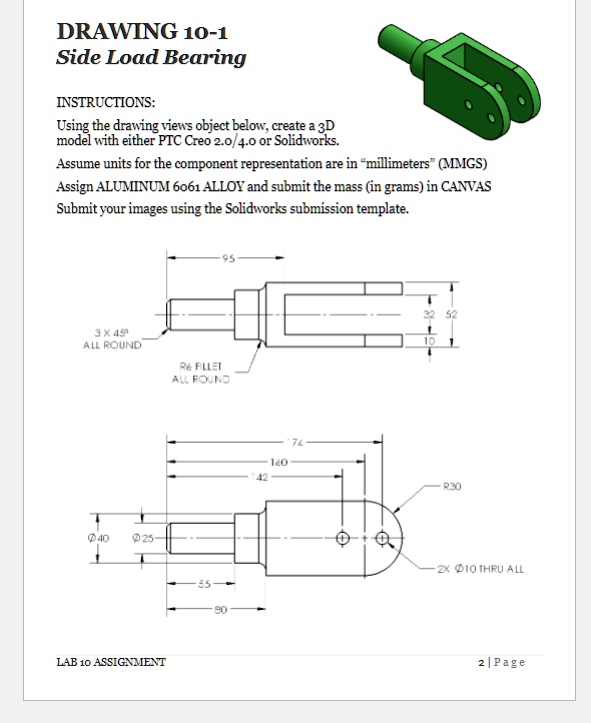 DRAWING 10-1 Side Load Bearing INSTRUCTIONS: Using the drawing views ...