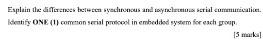 SOLVED: Explain the differences between synchronous and asynchronous ...