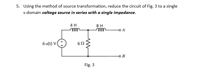 Solved Using The Method Of Source Transformation Reduce The Circuit
