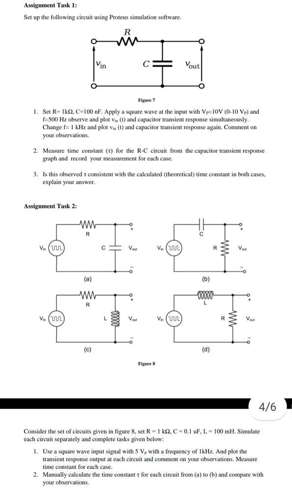 Solved Set Up The Following Circuits Using Proteus Simulation Software 8807