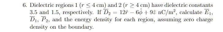 SOLVED: Dielectric regions 1