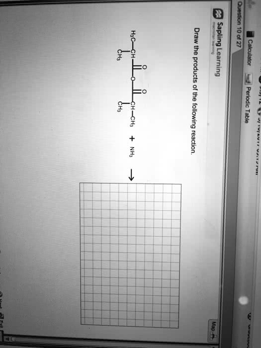 [get Answer] Calculator Periodic Table Question 10 Of 27 Sapling Learning Draw The Products Of