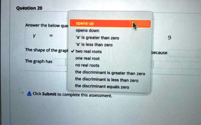 question 20 answer the below que opans up opens down is greater than zero is iess than zero the ...