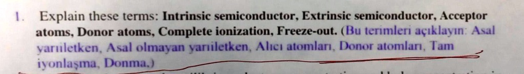 explain these terms intrinsic semiconductor extrinsic semiconductor ...