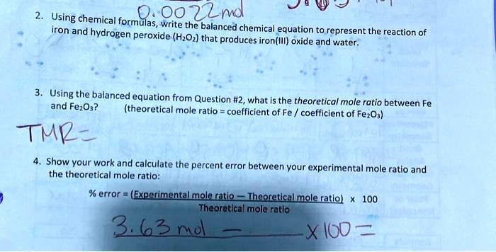SOLVED: Jj V ? Using pwzoo chemical formulas, Iron and hydrogen write ...