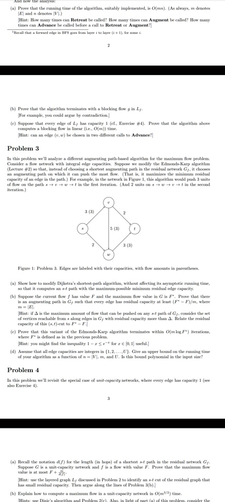 Solved In This Problem Well Analyze A Different Augmenting Path Based Algorithm For The 3331