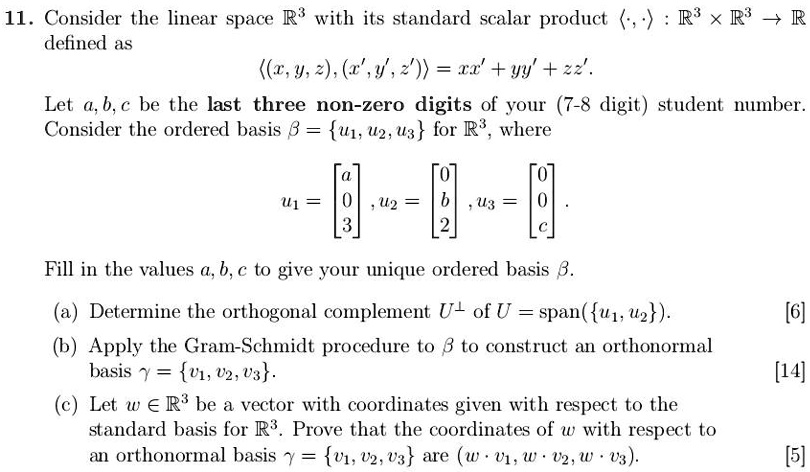 SOLVED: solve in 40 mins i will give thumb up 11.Consider the linear ...
