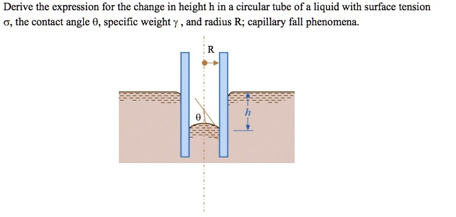 SOLVED: Derive the expression for the change in height h in a circular ...