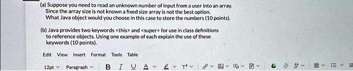 SOLVED: (a) Suppose you need to read an unknown number of inputs from a ... SOLVED: (a) Suppose you need to read an unknown number of inputs from a ...