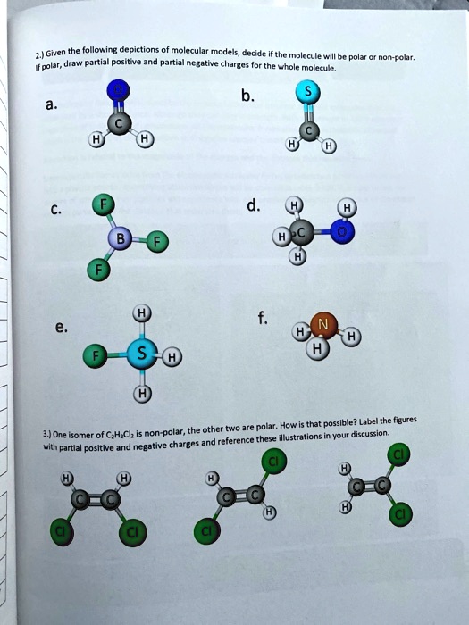 SOLVED: Given the following depictions, calculate the molecular ...