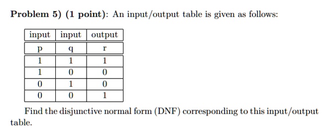 SOLVED: Problem 5) point ): An input/output table is given as follows ... SOLVED: Problem 5) point ): An input/output table is given as follows ...