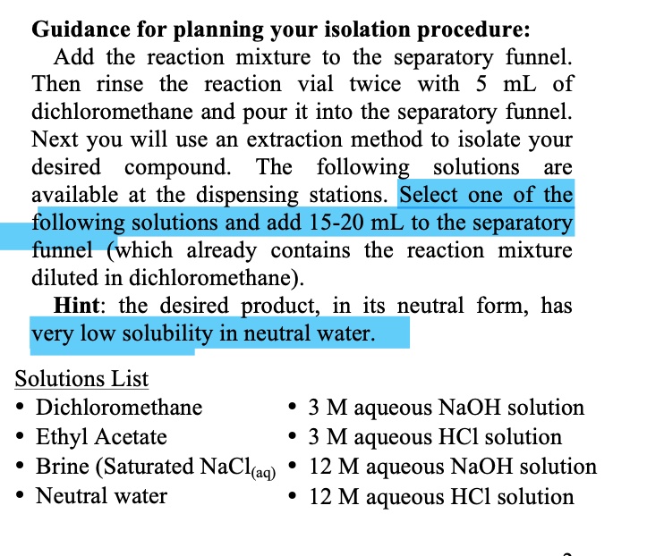 Guidance for planning your isolation procedure: Add the...