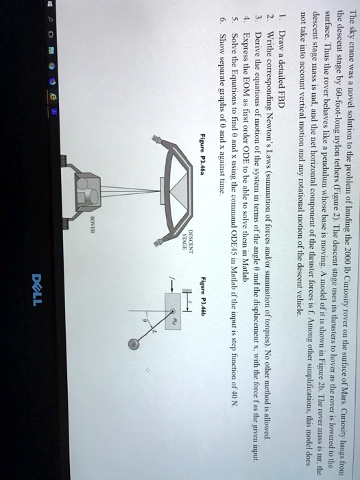 SOLVED: i need help doing the equation of motion using newtons law J Show separate graphs of 0 ...