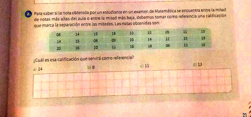 SOLVED: Para saber si la nota obtenida por un estudiante en un examen ...