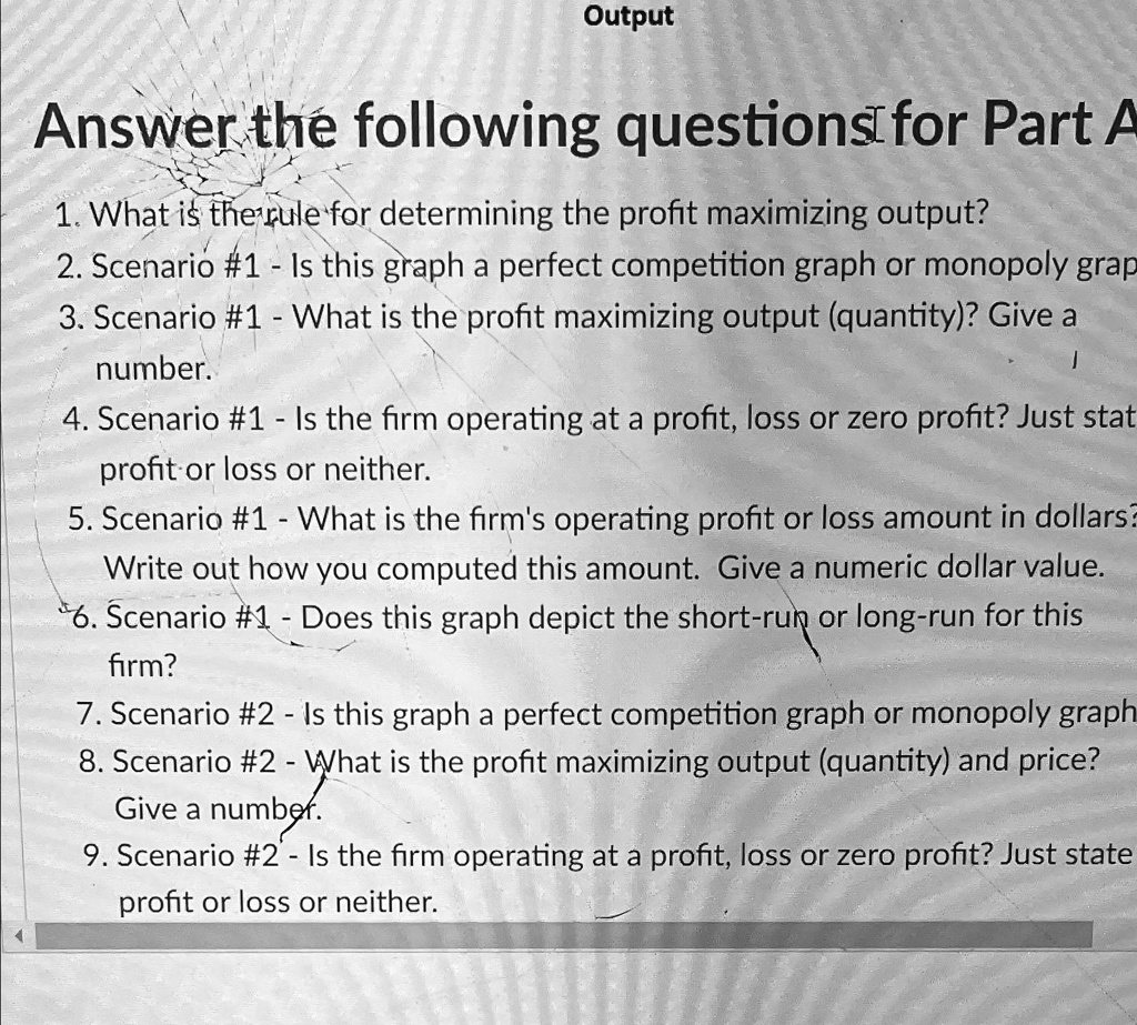 output answer the following questions for part a 1 what is the rule for ...