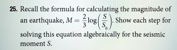 SOLVED: 25. Recall the formula for calculating the magnitude of an ...