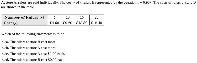 SOLVED: 'Please Help! FAST! Multiple Choice! Brainlest! At store A ...