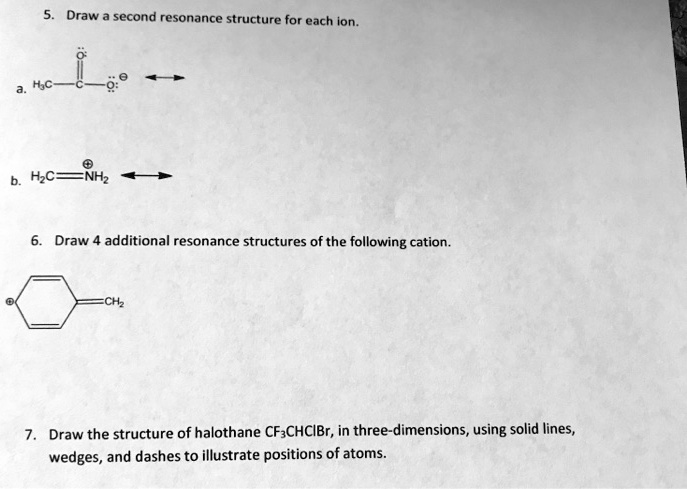 draw second resonance structure for each ion hjc hzc nhz draw additional resonance structures of ...