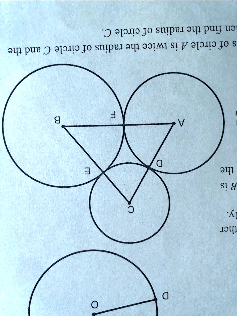 SOLVED: 'if the radius of Circle A is 2 inches the radius of circle B ...