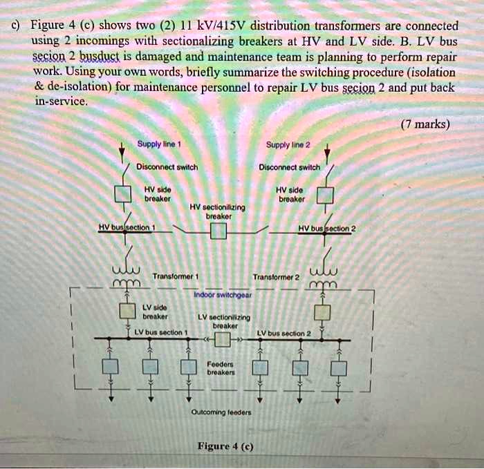 SOLVED: Figure 4c shows two 211 kV/415V distribution transformers that ...