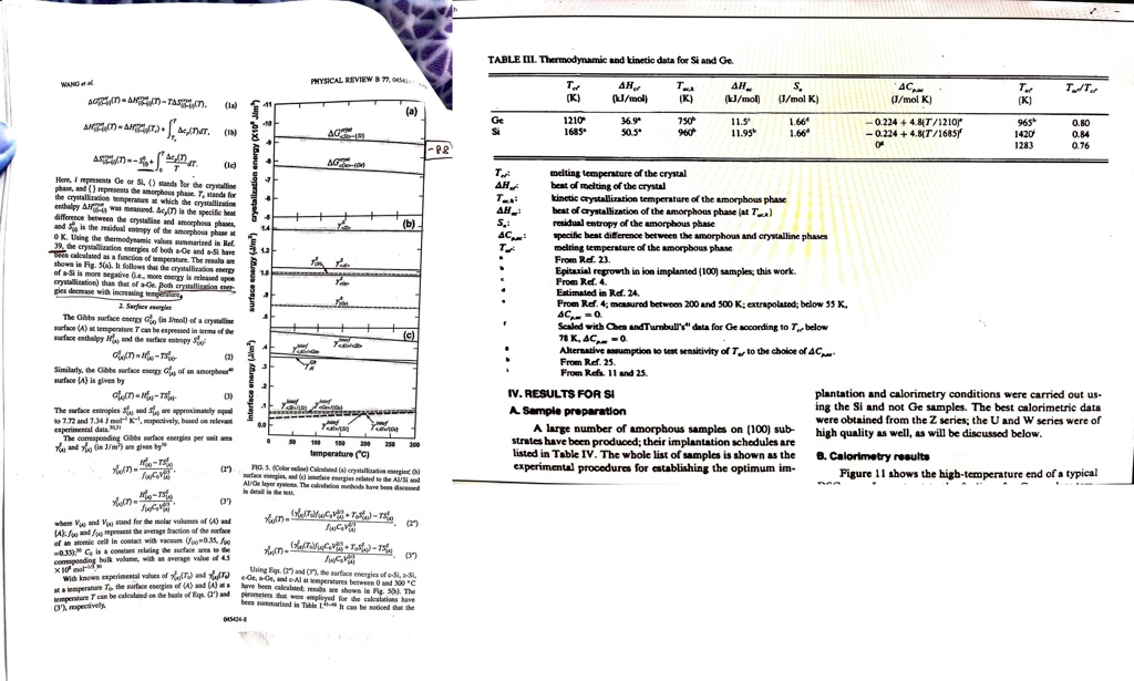 SOLVED: I want to calculate ΔG(T) given in equation 1a using equation ...