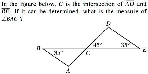 SOLVED: 'Review the diagram below. Apply the properties of angles to ...