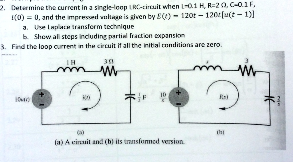 VIDEO solution: Determine the current in a single-loop LRC-circuit when ...