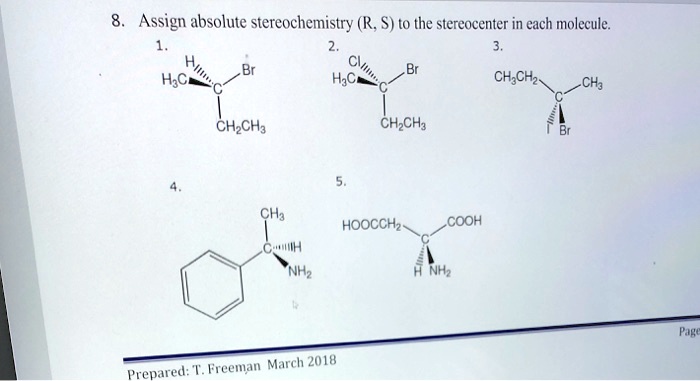 SOLVED: Assign absolute stereochemistry (R, S) to the stereocenter in ... SOLVED: Assign absolute stereochemistry (R, S) to the stereocenter in ...