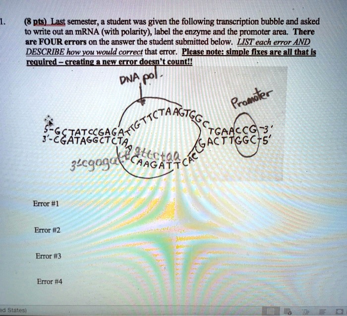 1. (8 pts) Last semester, a student was given the following ...