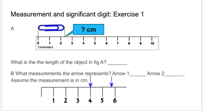measurement and significant digit exercise 1 cm cenbmelars what is the ...