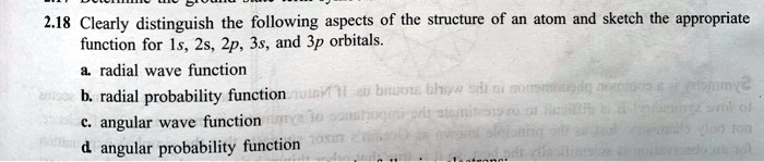Solved 2 18 Clearly Distinguish The Following Aspects Of The Structure