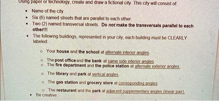 SOLVED: Text: Design a paper or technology-created fictional city. This ...