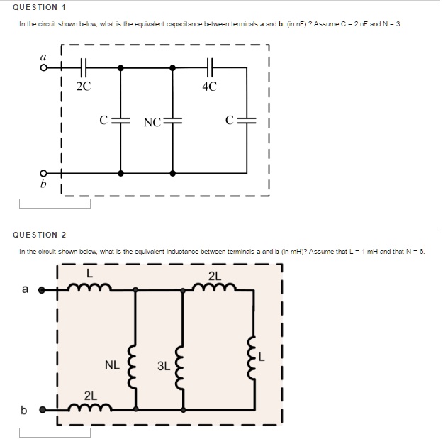 QUESTION 1 In the circuit shown below, what is the equivalent ...