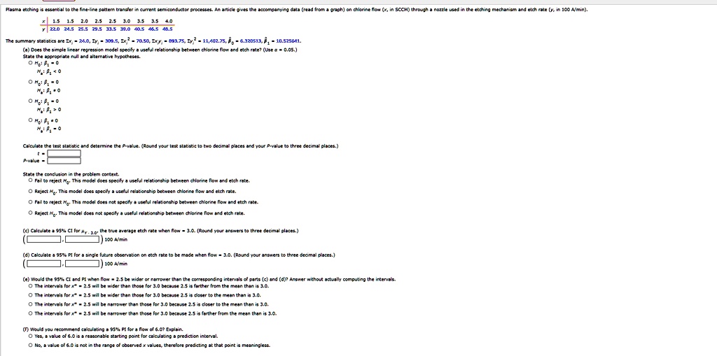 SOLVED: Plasma etching is essential to the fine-line pattern transfer in cutting anying data ...