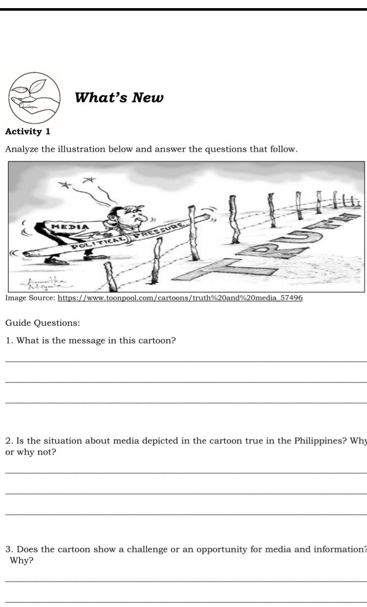 What's New Activity 1 Analyze the illustration below and answer the questions that follow. Image ...
