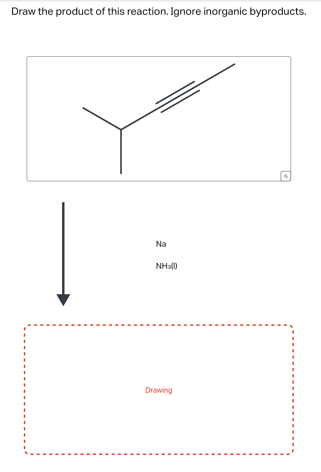 Draw the product of this reaction. Ignore inorganic byproducts. Drawing