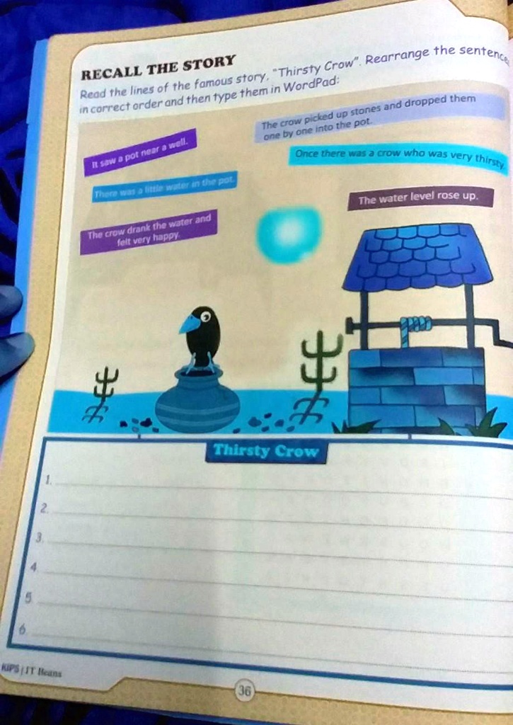 SOLVED: 'RECALL THE STORY..rearrange the sentences in correct order and ... SOLVED: 'RECALL THE STORY..rearrange the sentences in correct order and ...