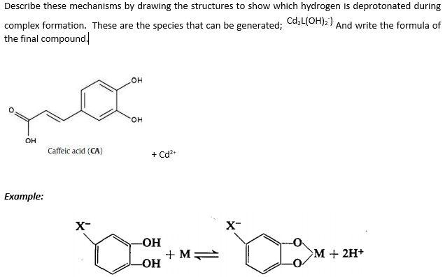 Describe these mechanisms by drawing the structures to show which ...