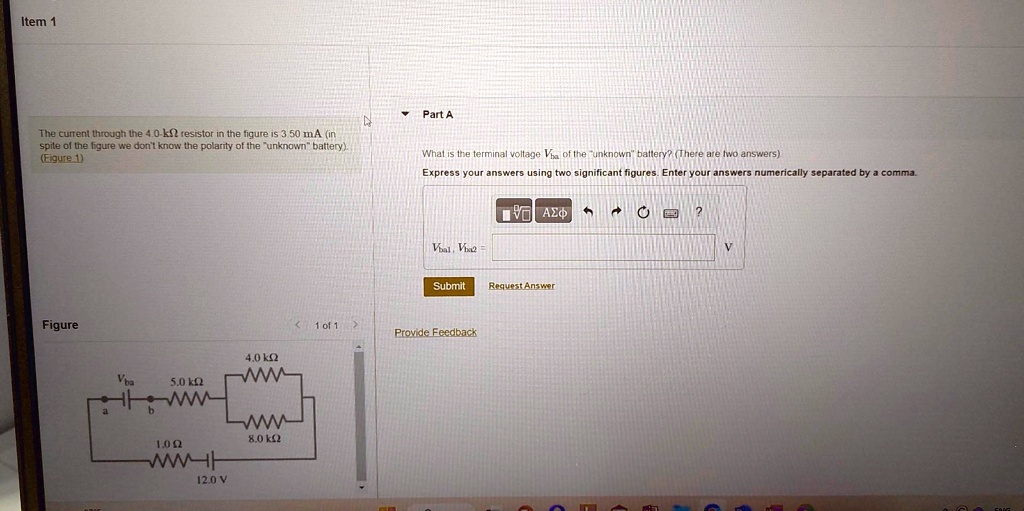 SOLVED: Texts: Item 1 Part A The current through the 4.0-k resistor in ... SOLVED: Texts: Item 1 Part A The current through the 4.0-k resistor in ...