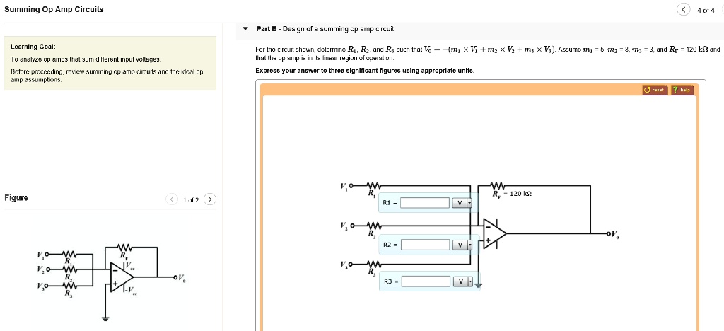 Summing Op Amp Circuits Learning Goal: To analyze op amps that sum different input voltages ...
