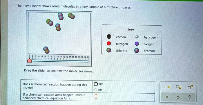 the movie below shows some molecules tiny sample of mzlure gases carbon ...